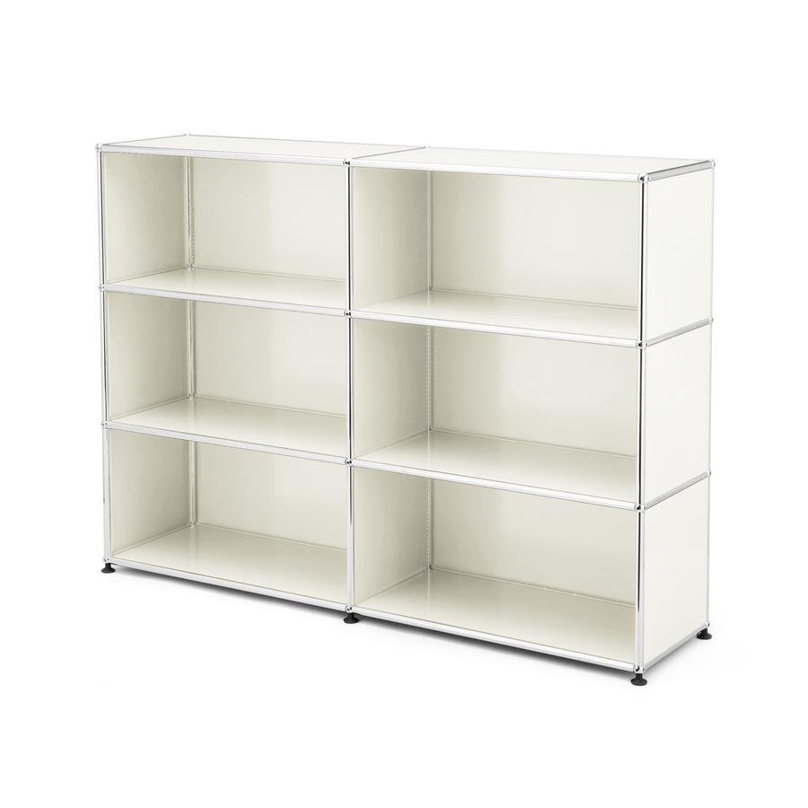 USM Haller Highboard L, Customisable, Light grey RAL 7035, With 2 drop ...