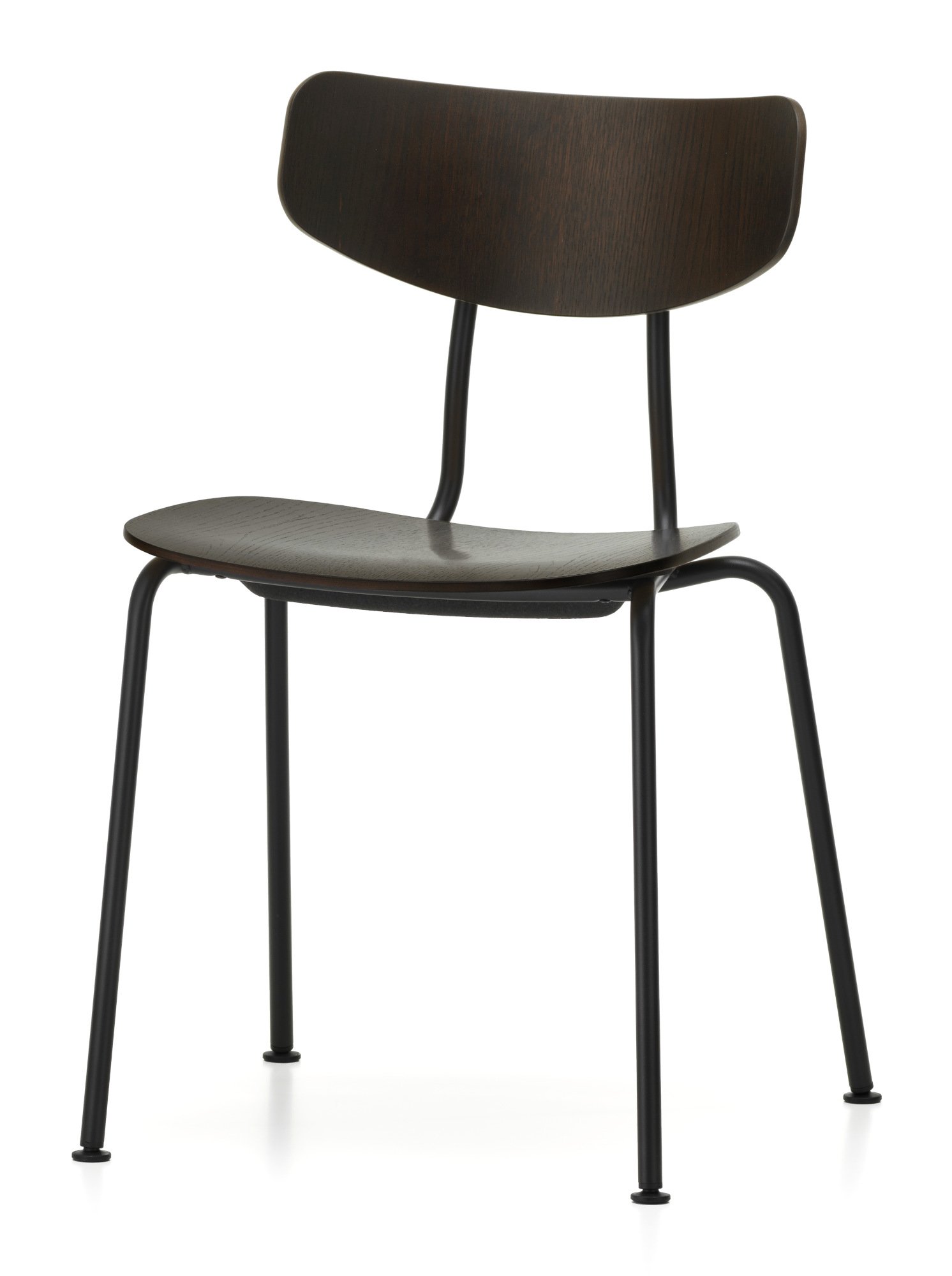 Moca Chair, Dark oak, Powder-coated basic dark | Vitra | Chairs ...